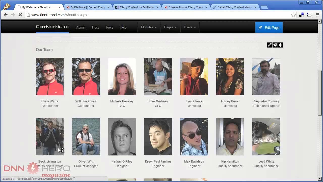 Are you in Content Hell? Go to DNN Haven with 2SexyContent module for DotNetNuke - Part 1/4 ...
