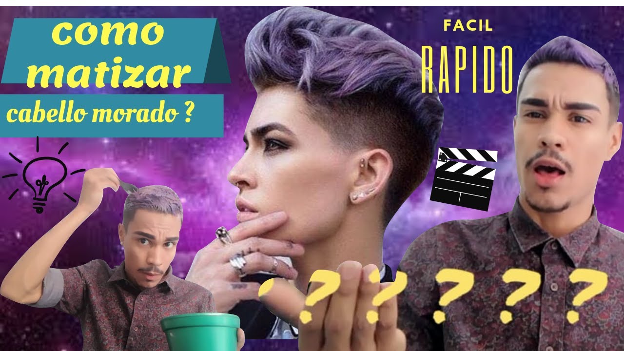 COMO MATIZAR EL CABELLO MORADO! | ADIÓS RUBIO POLLO! Fácil - YouTube