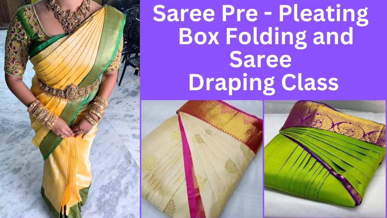 Our new course Launched - Saree pre plating and box folding course in ...