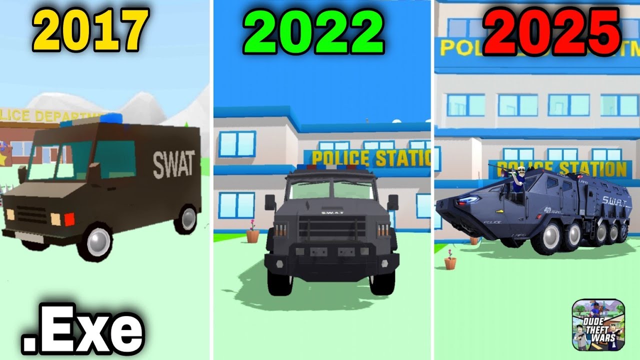 Evolution in swat truck in dude theft wars | dude theft wars .exe | funny moments - YouTube