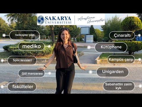 SAKARYA ÜNİVERSİTESİ KAMPÜS TURU | fakülteler, kafeler, çınaraltı