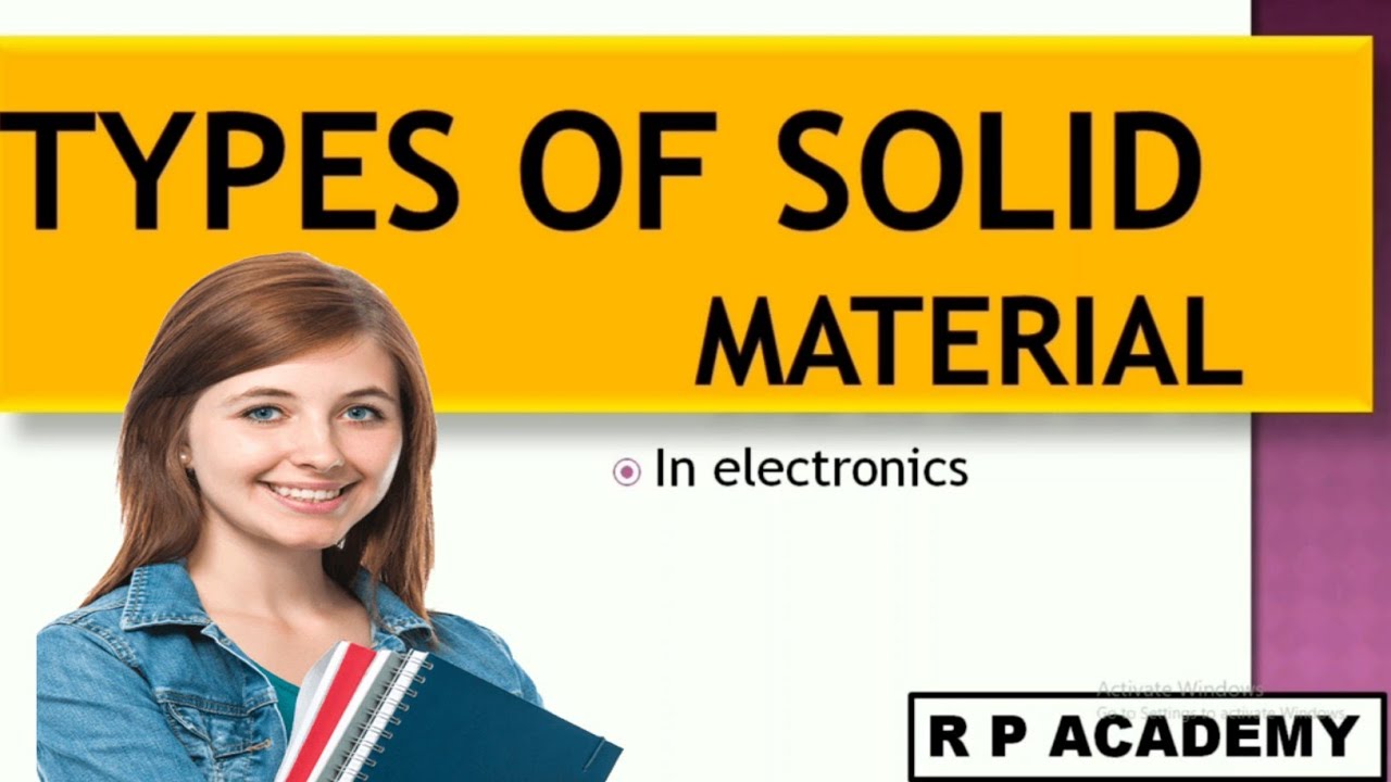 Types of solid material in electronics according to electrical ...
