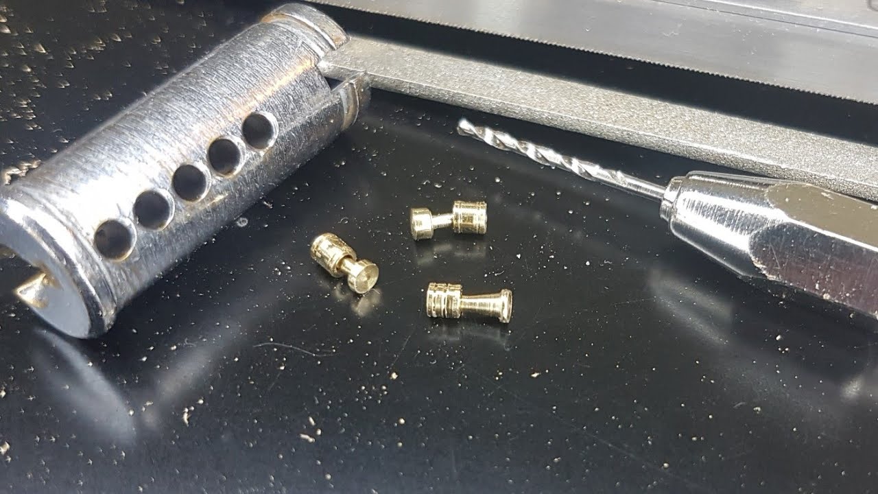 How to make 'Piston Pins' for challenge locks - YouTube