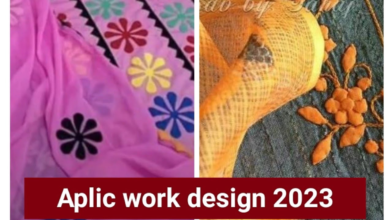 Traditional Sindhi aplic design||Aplic work design 2023||Latest aplic ...