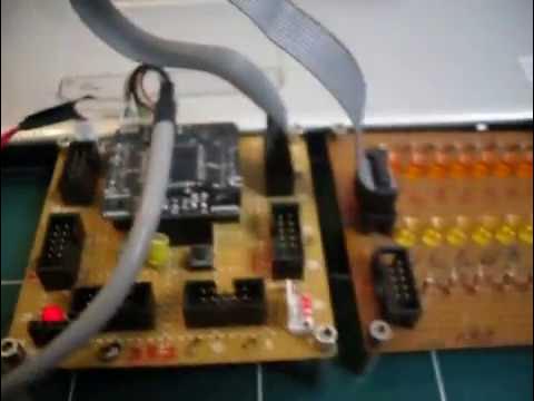 ATmega128 개발 시리즈,실험258 ATmega128 main board에 arduino ide에서 sketch를 uplaod하여 실행하는 실험 3 - YouTube