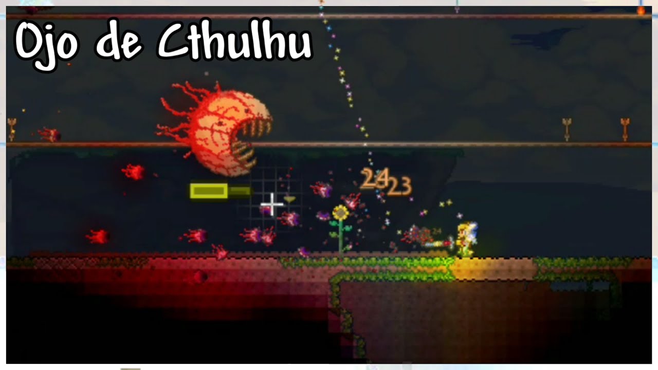Derrotando al ojo de Cthulhu || serie de Terraria Mobile con mods ...