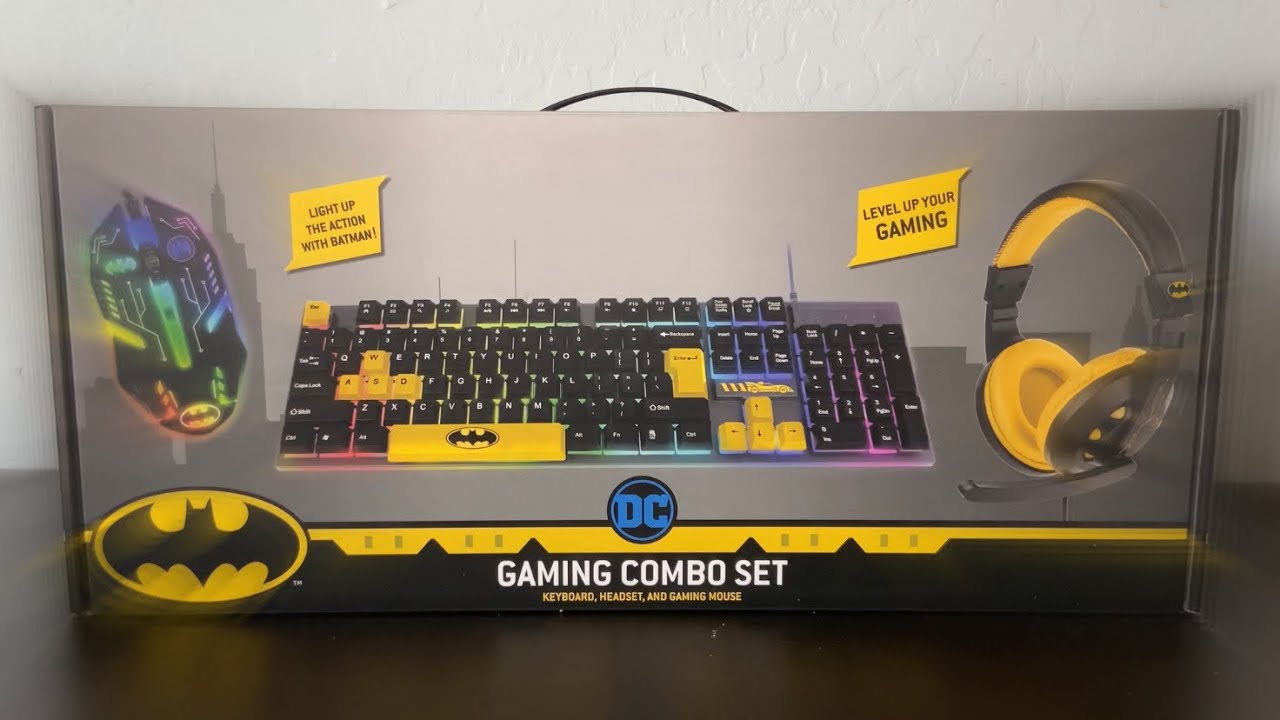 Batman Gaming Combo PC Setup - YouTube