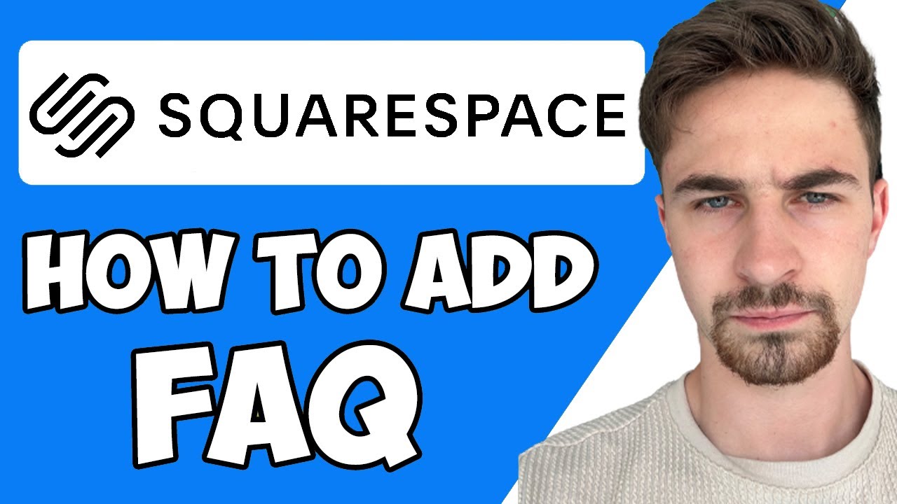 How to Add FAQ Section To Squarespace 2023 - YouTube
