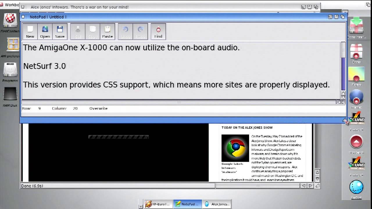 NetSurf 3 web browser on AmigaOS 4.1 - YouTube