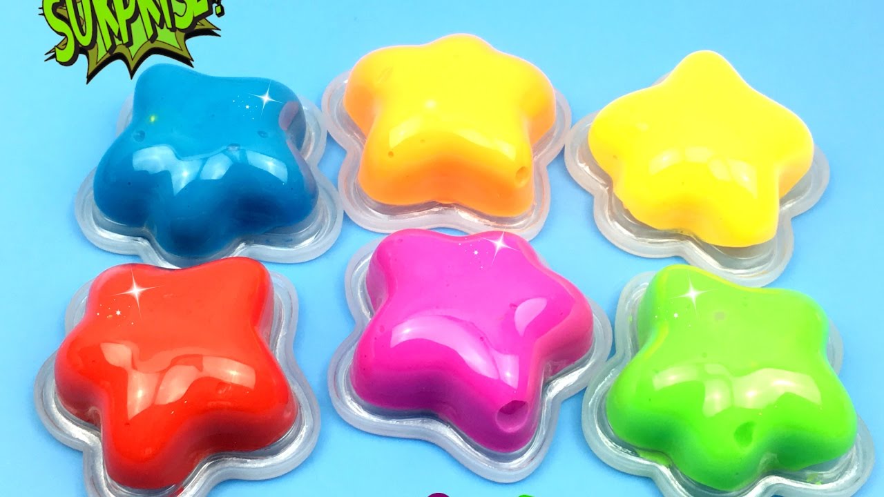 Learn Colors With Slime Find The Hiding Toys in Slime Surprise Bling ...