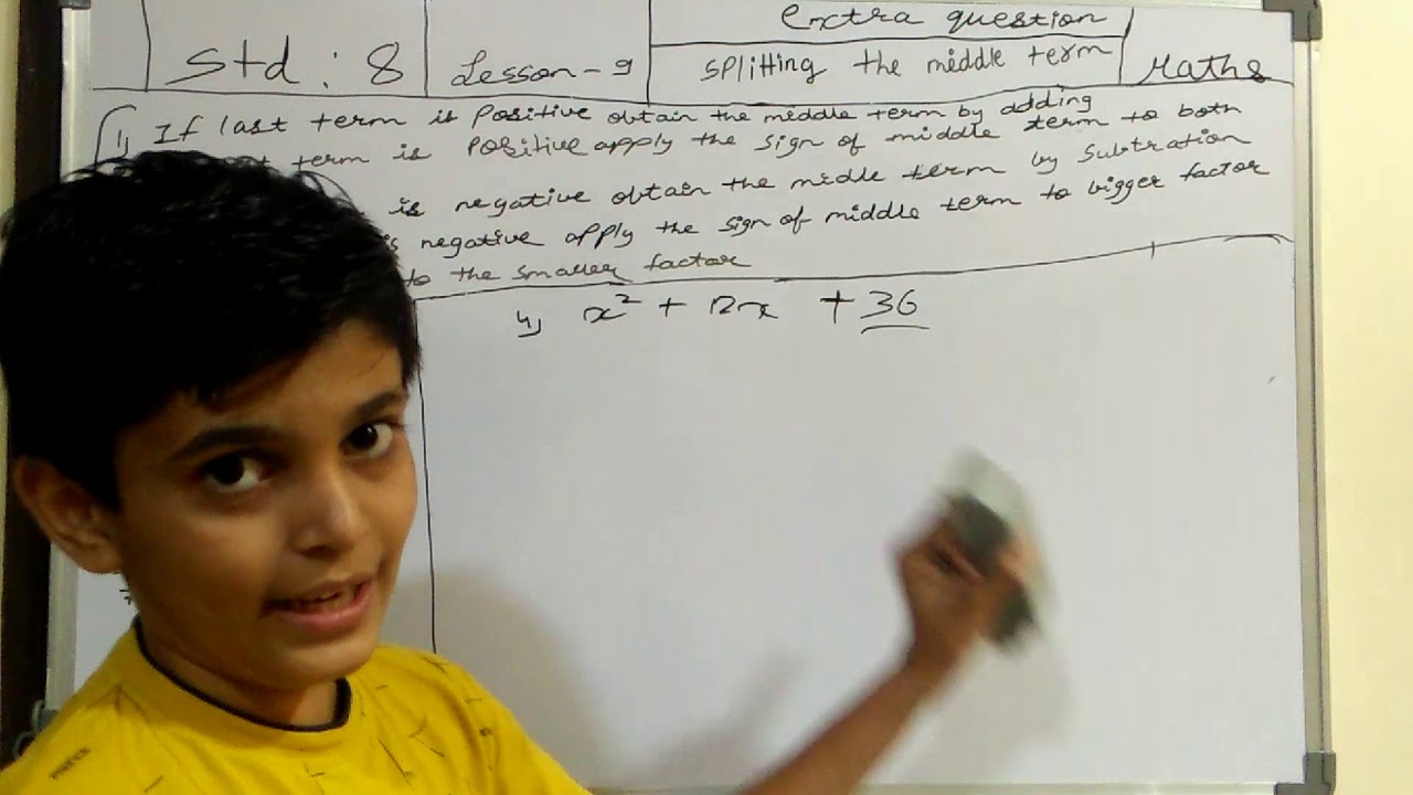 Lesson 9 Splitting The Middle Term Extra Question Bystander 8 YouTube lesson-9-splitting-the-middle-term-extra-question-bystander-8-youtube
