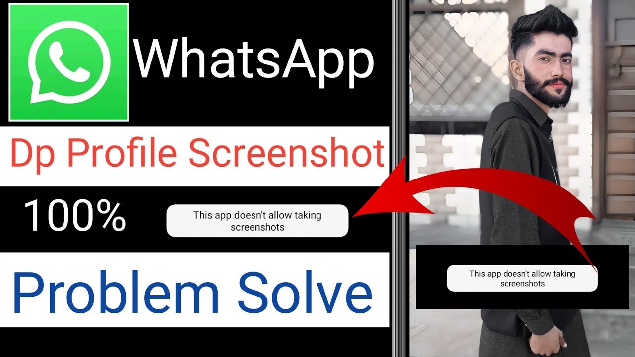 WhatsApp Dp Screenshot Problem Solve - YouTube
