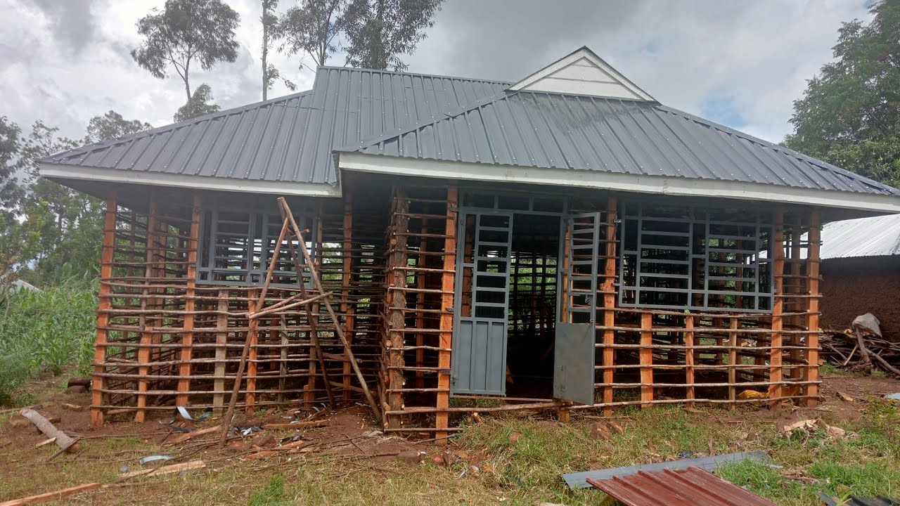 250K for plastering our Two Bedroom SEM Permanent House in Migori - YouTube