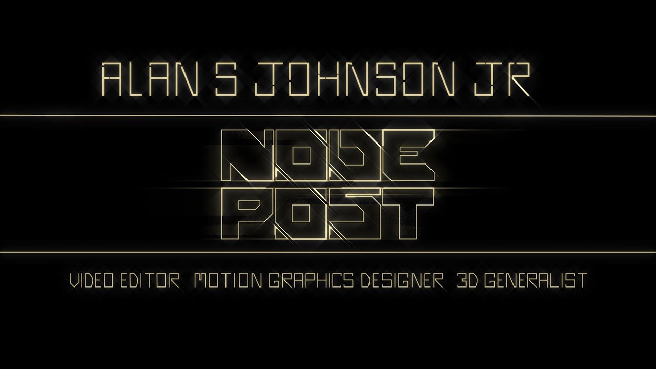 ALAN S JOHNSON JR 2019 Demo Reel - YouTube