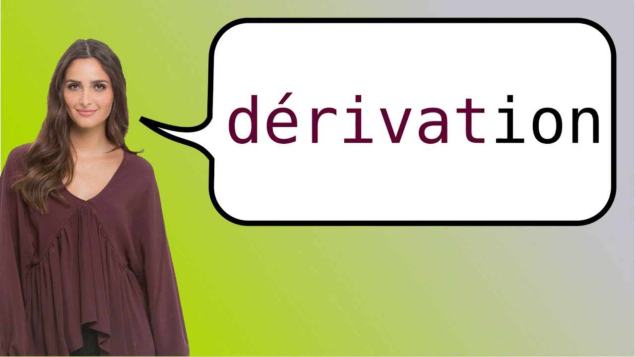 How to say 'differentiation' in French? - YouTube
