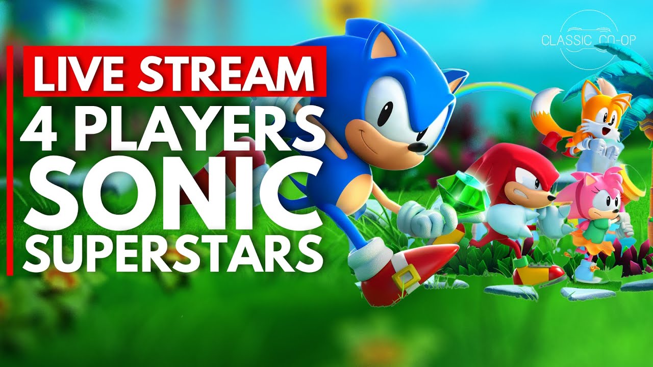 Playing Sonic Superstars 4 Player Co-op - YouTube
