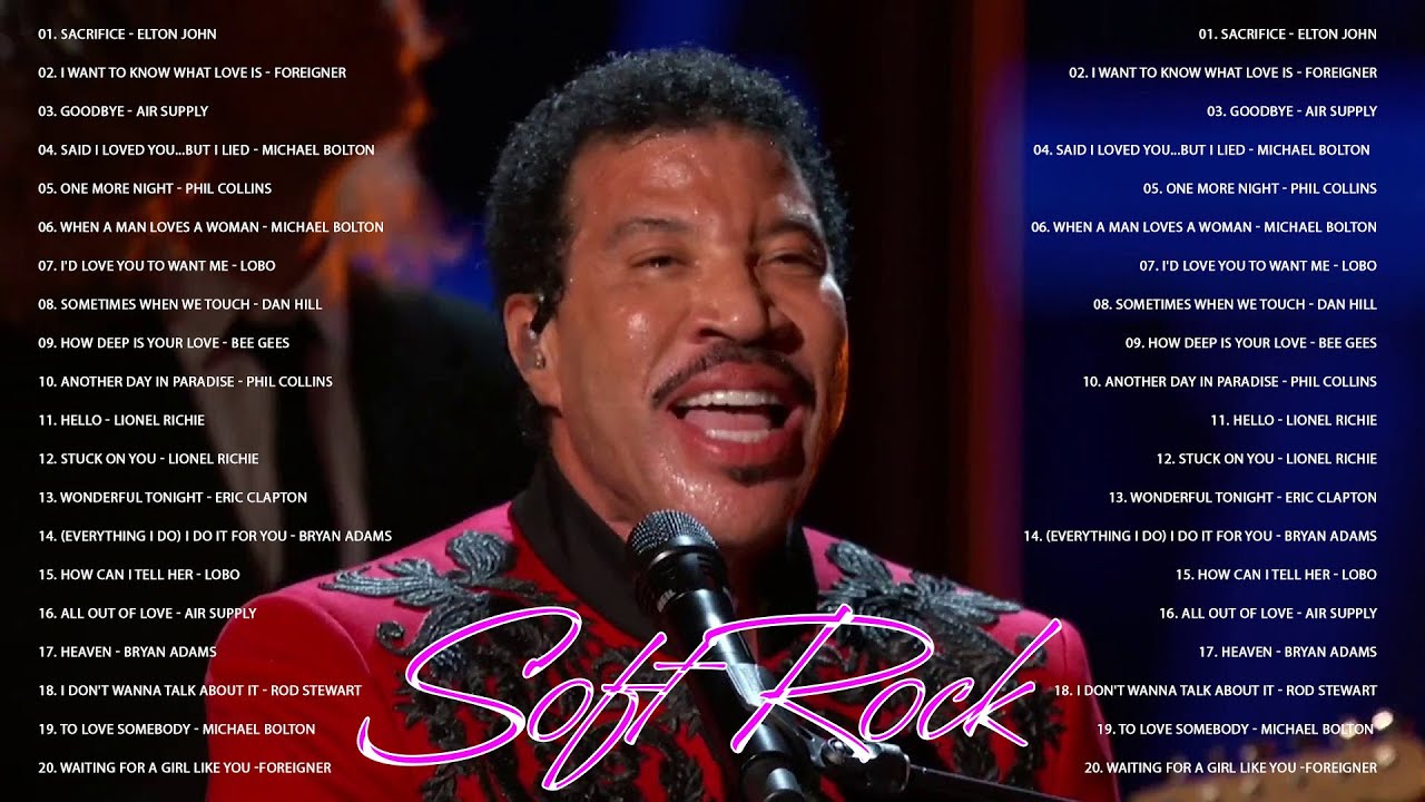 Lionel Richie, Phil Collins, Eric Clapton, Lobo🔥Best Soft Rock 80's 90 ...