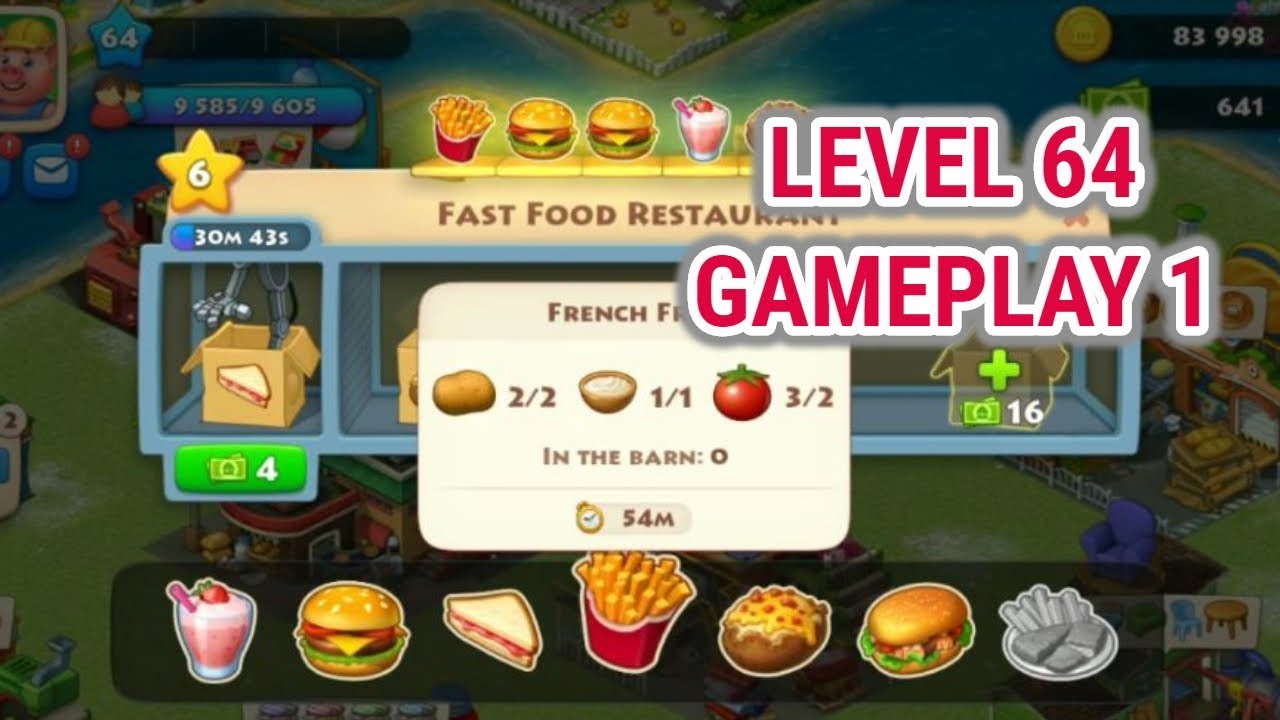 TOWNSHIP LEVEL 64 GAMEPLAY 1 - YouTube