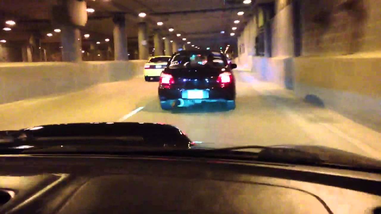 down town chicago Lower wacker subaru cruise pt 2 with race! - YouTube