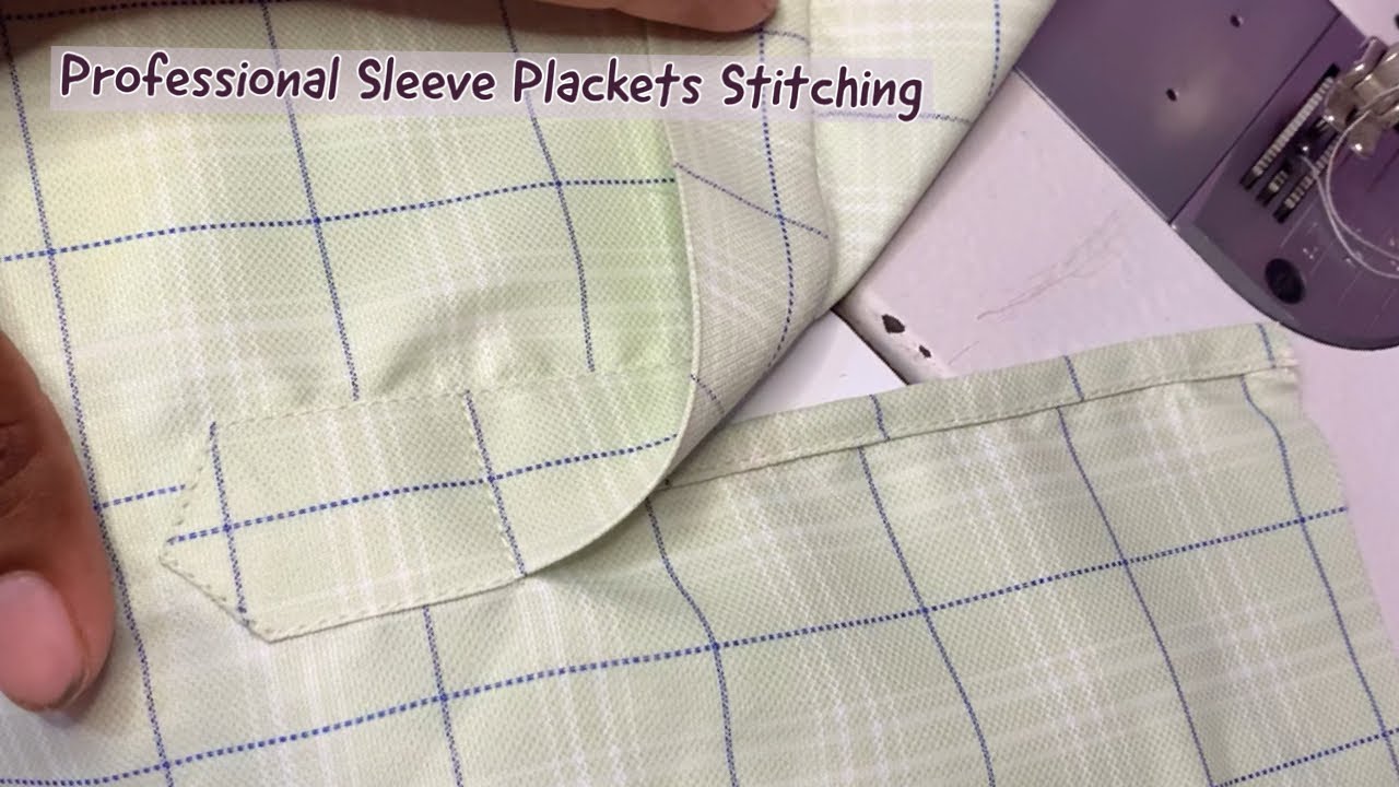 sew a professional sleeve plackets easy method // professional sleeve ...