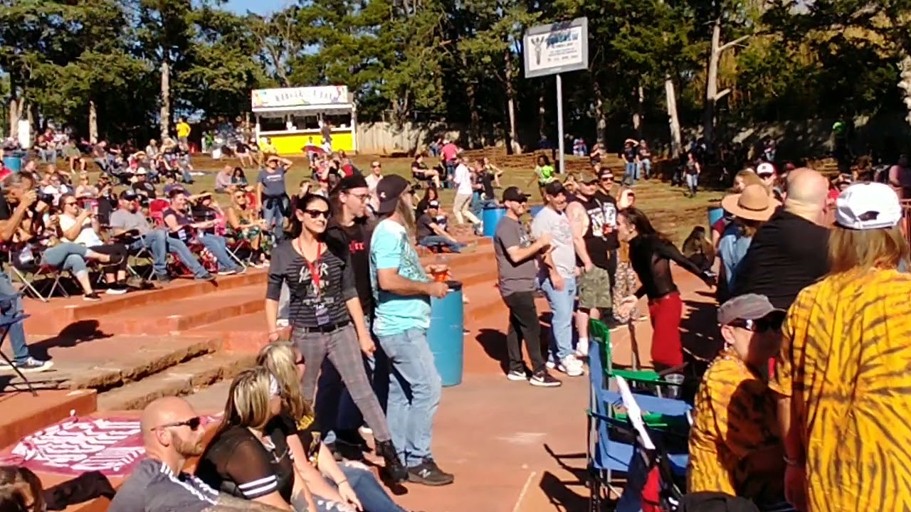 Nick Reese singer of Joyous Wolf runs into Audience for cartwheels ...