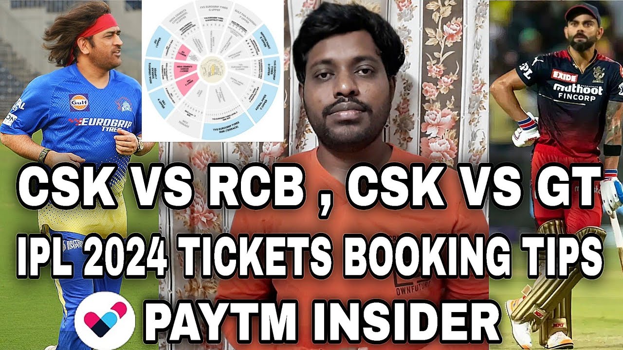 how to book csk vs rcb tickets | csk vs rcb ipl 2024 tickets booking ...