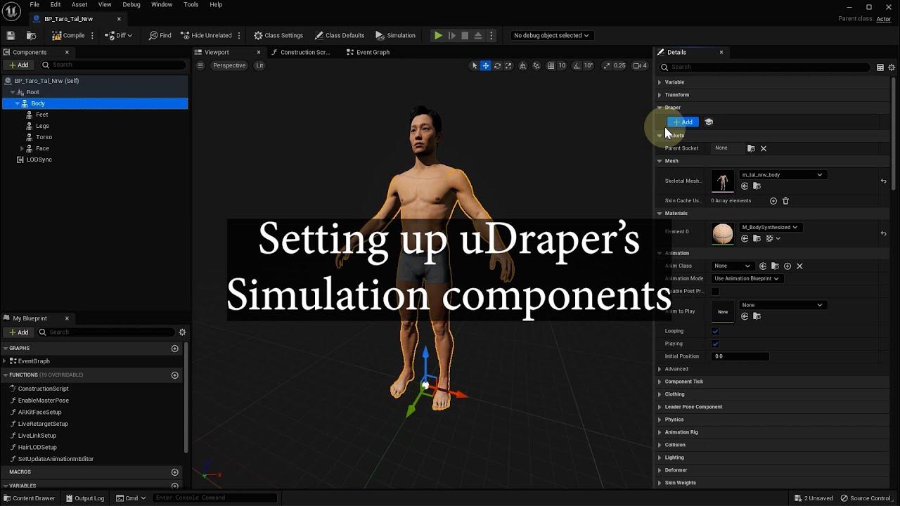 Setting up uDraper’s Simulation components - YouTube