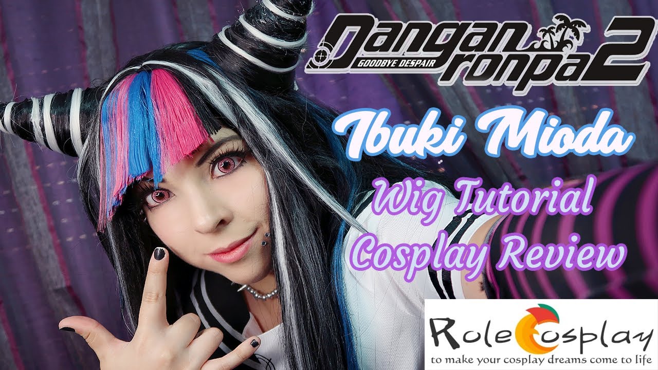 Ibuki Mioda | Wig Tutorial | Danganronpa 2 [ Cosplay & Wig Review] - YouTube