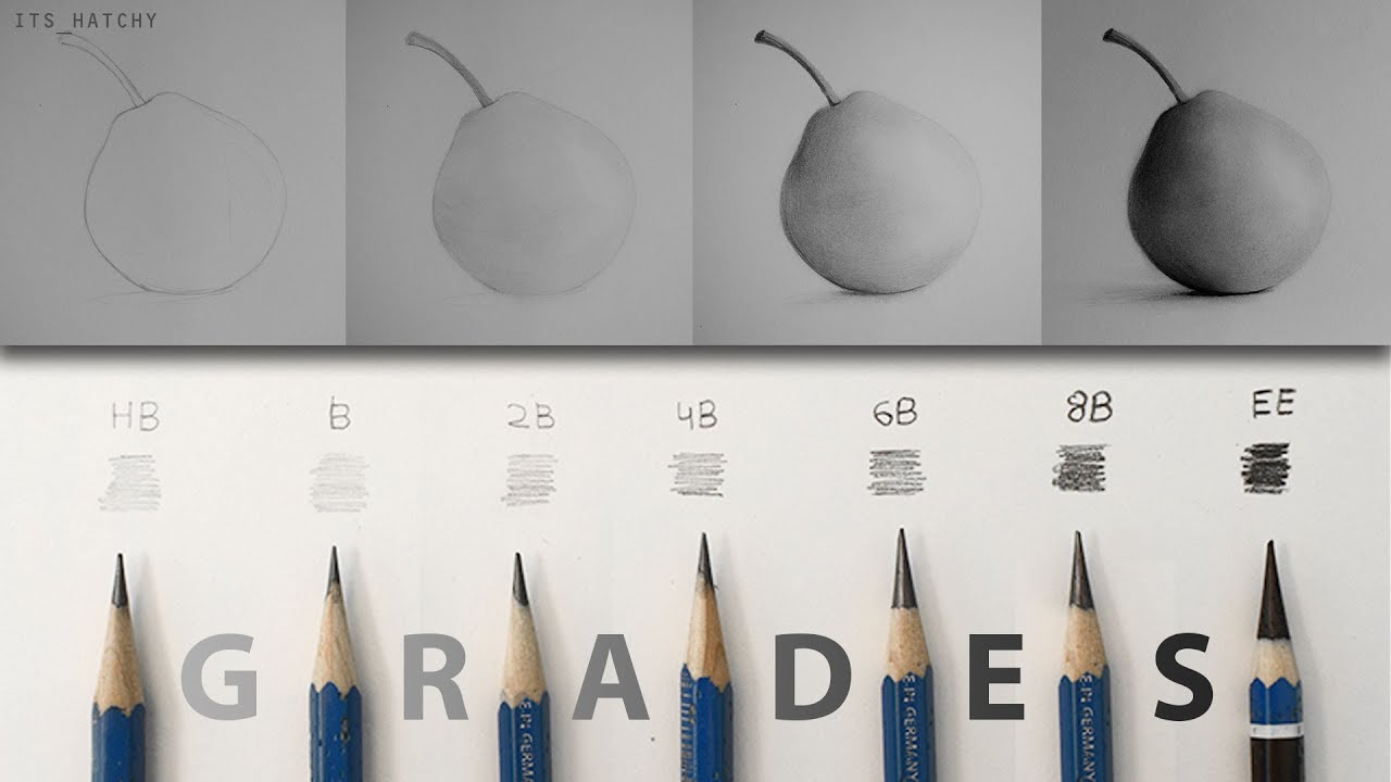 What are Pencil Grades? in Hindi || Use of HB, 2B, 6B..? || पेंसिल ...