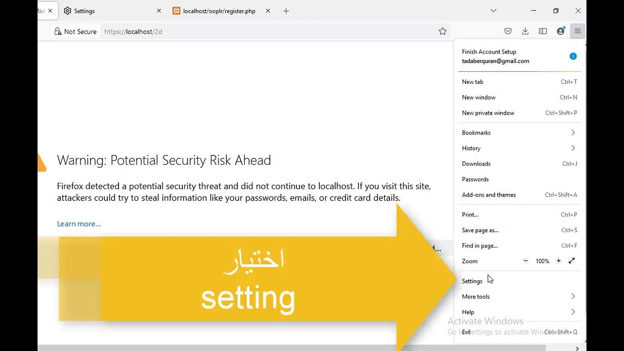 Warning: Potential Security Risk Ahead - YouTube