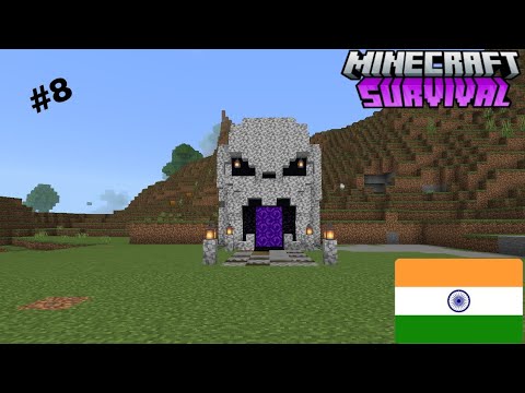 made a skeleton nether portal in minecraft survival #8#minecraft #video ...