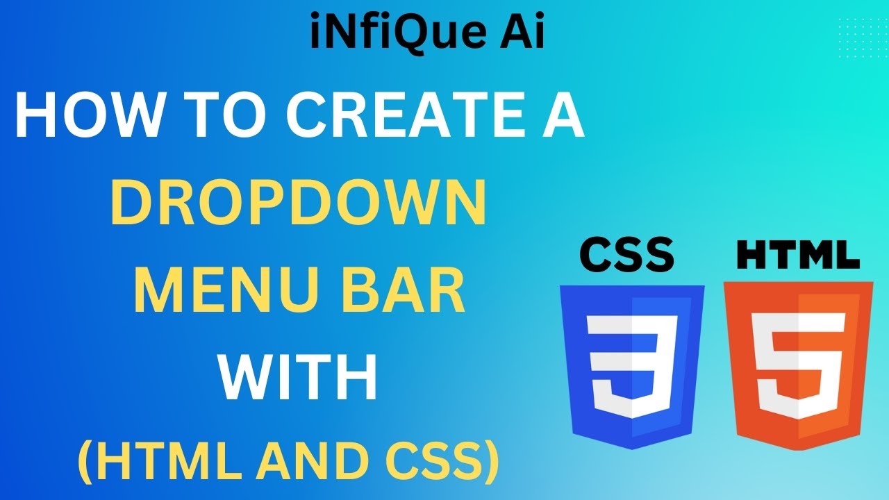 How To Create A Dropdown Menu Bar With Html And Css Html By Sachin 7993
