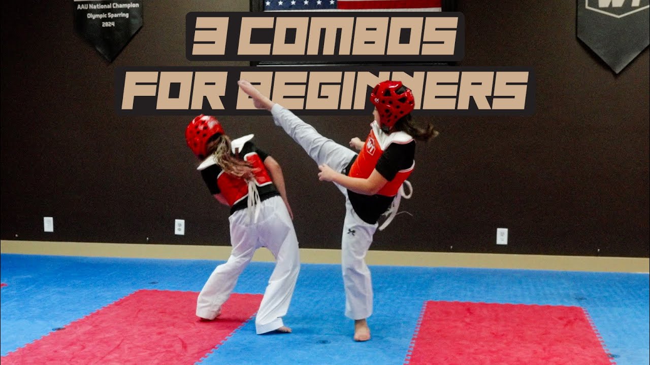 3 Must-Know Kick Combos for Beginners | W1 Taekwondo - YouTube