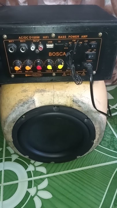 D8 tusonra speaker,powerd by bosca d100 bluetooth usb mini amplifier - YouTube