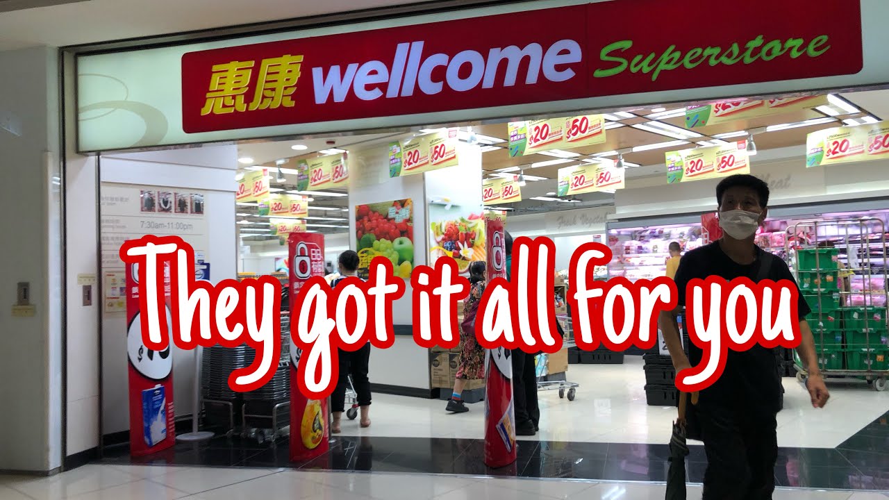 Buy all you need in WELLCOME/Hong Kong grocery store - YouTube