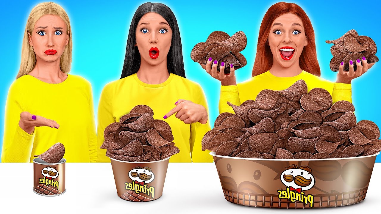 জায়ান্ট ফুড বনাম ছোট খাবার চ্যালেঞ্জ Multi DO Food Challenge - YouTube