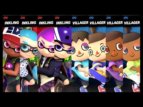 Inkling and Inkling and Inkling and Inkling VS Villager and Villager ...