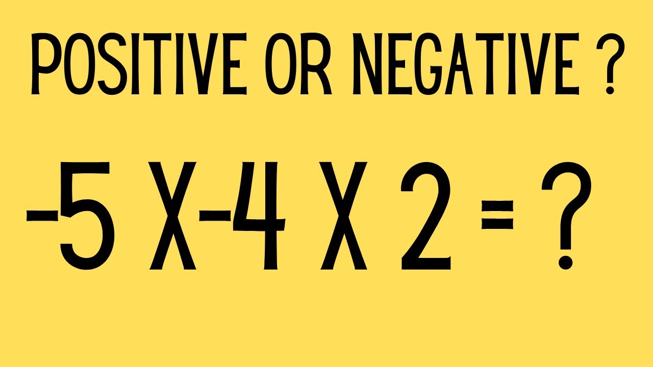 Easy Method Multiply Divide Positive Negative Numbers YouTube Easy Method Multiply Divide Positive Negative Numbers YouTube
