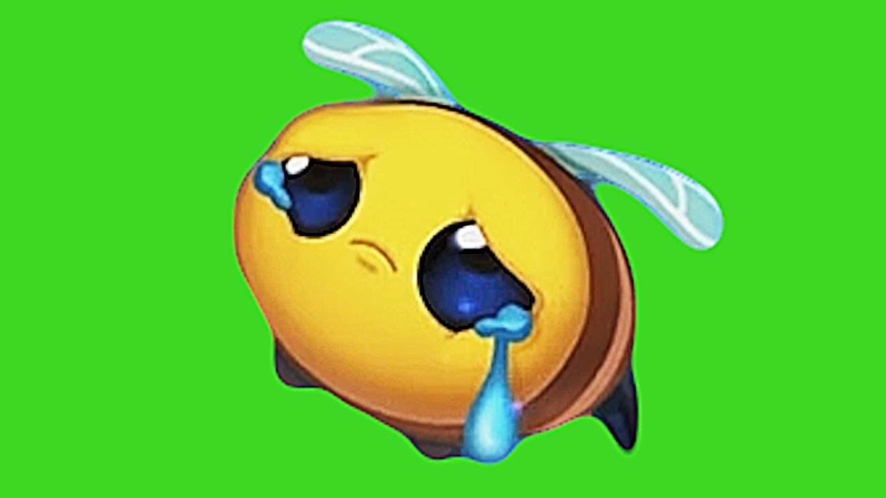 롤 슬펐꿀벌 감정표현 😪 (LOL bee Emote green screen) - YouTube