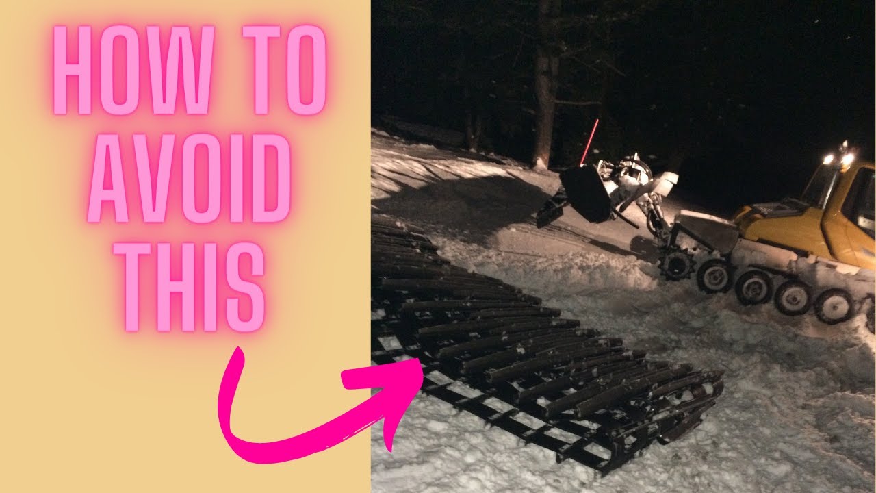 What to do when the cat starts to slide | Prinoth Pistenbully snowcat ...