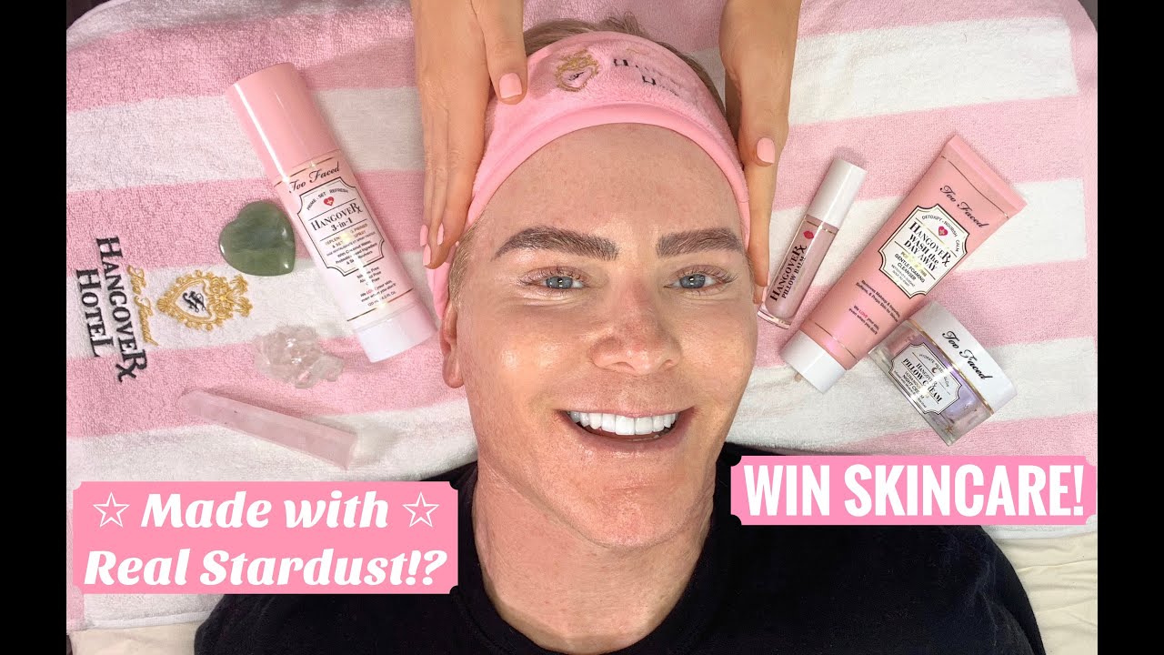 Too Faced Facial using New & Top Secret Skincare on founder! OMG ...