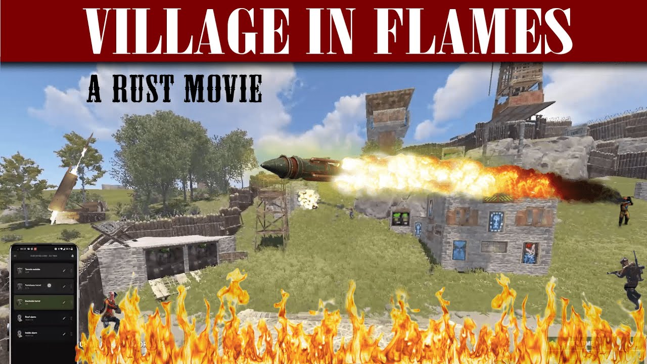 Defending a Village in Rust against all Odds - Village in Flames Rust ...