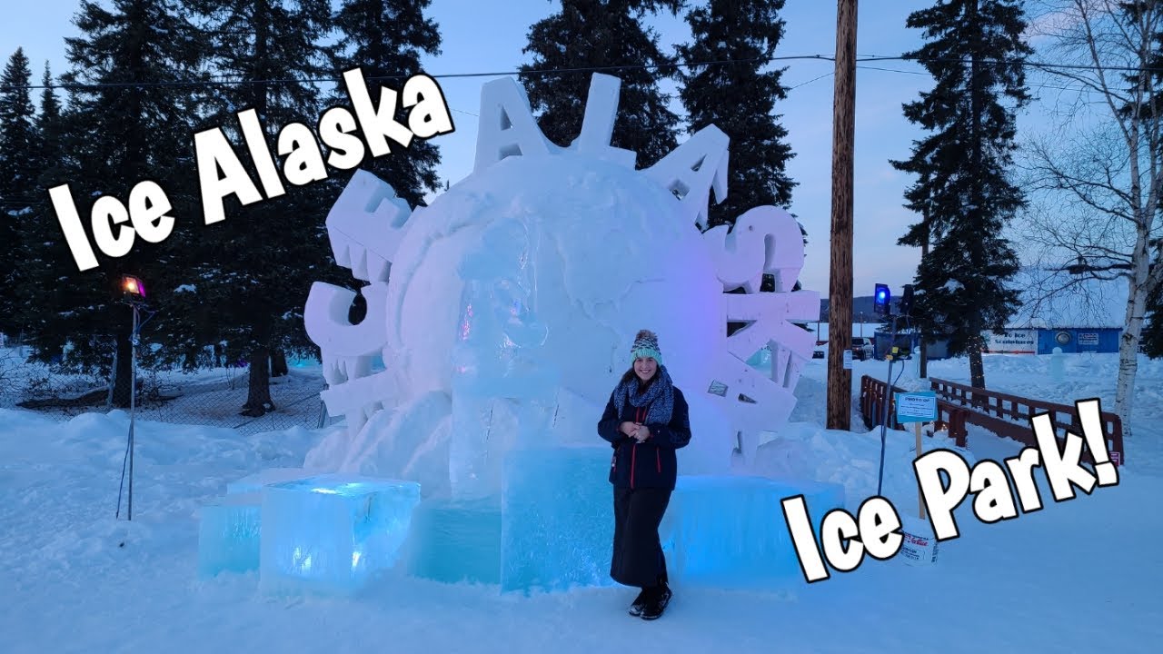 Ice Alaska Ice Park, Ice Sculptures in Fairbanks, Alaska 2021 - YouTube