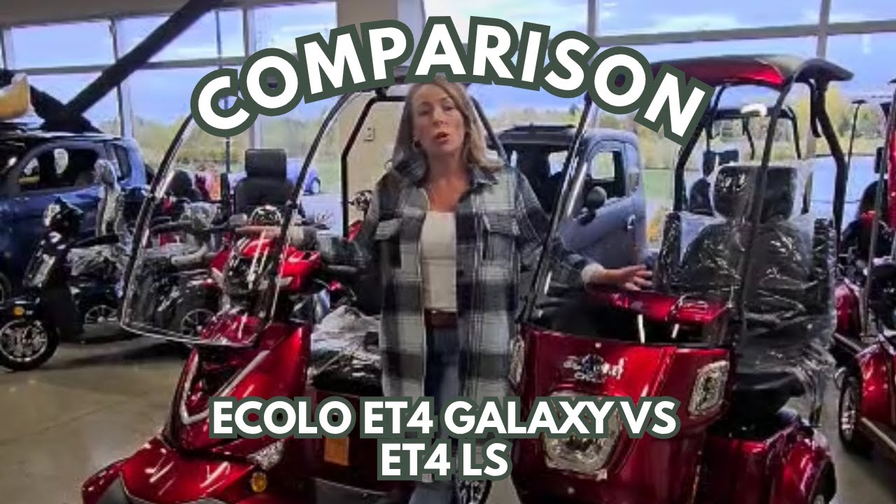 ECOLO ET4 GALAXY VS ET4 LS COMPARISON MOBILITY SCOOTERS👀 - YouTube
