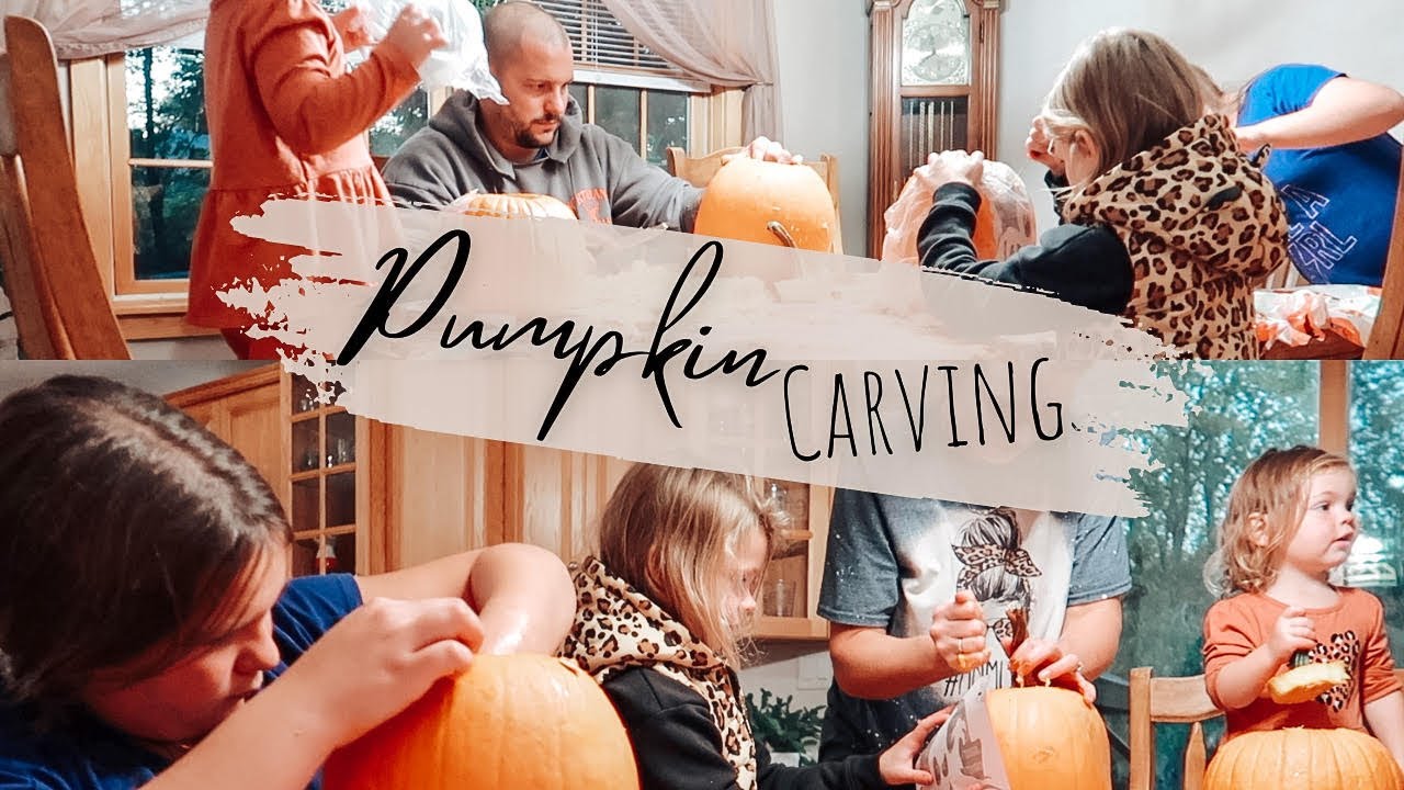 FIRST VLOG IN OVER A YEAR ||PUMPKIN CARVING || GREENLIKETHECOLOR - YouTube