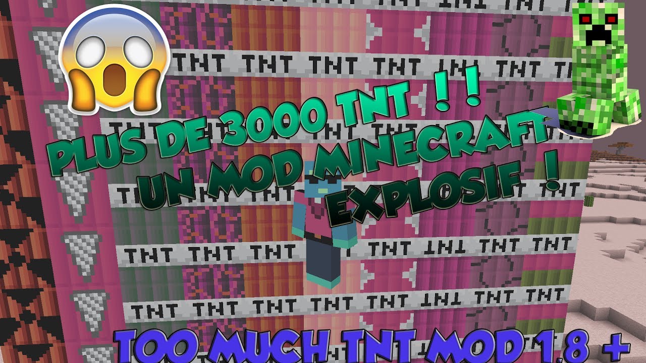 + DE 3000 TNT SUR MINECRAFT??!!! - UN MOD MINECRAFT EXPLOSIF TOO MUCH ...