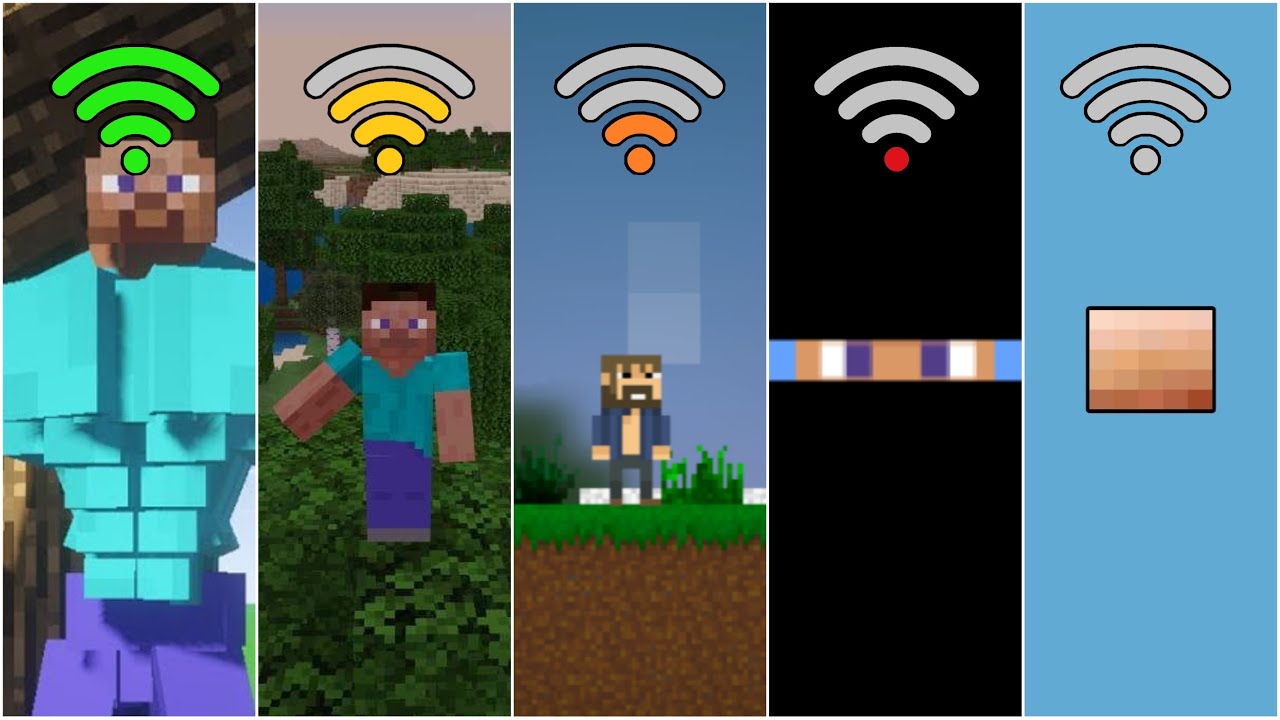 minecraft with different Wi-Fi compilation - YouTube