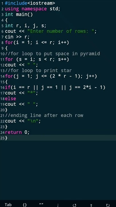 Pattern 124 Shorts Coding Codingstyle Computerprogramming Coder Subscribe Pattern Youtube