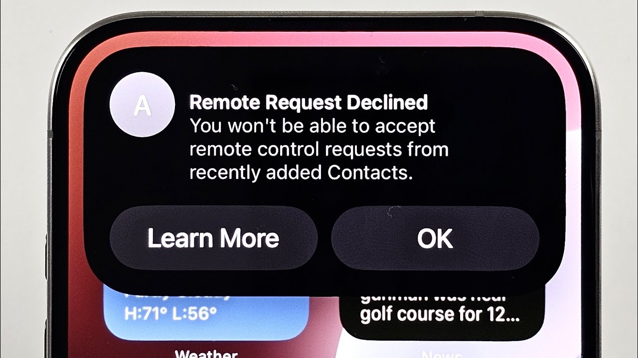 iPhone Remote Request Declined iOS? SOLVED - YouTube