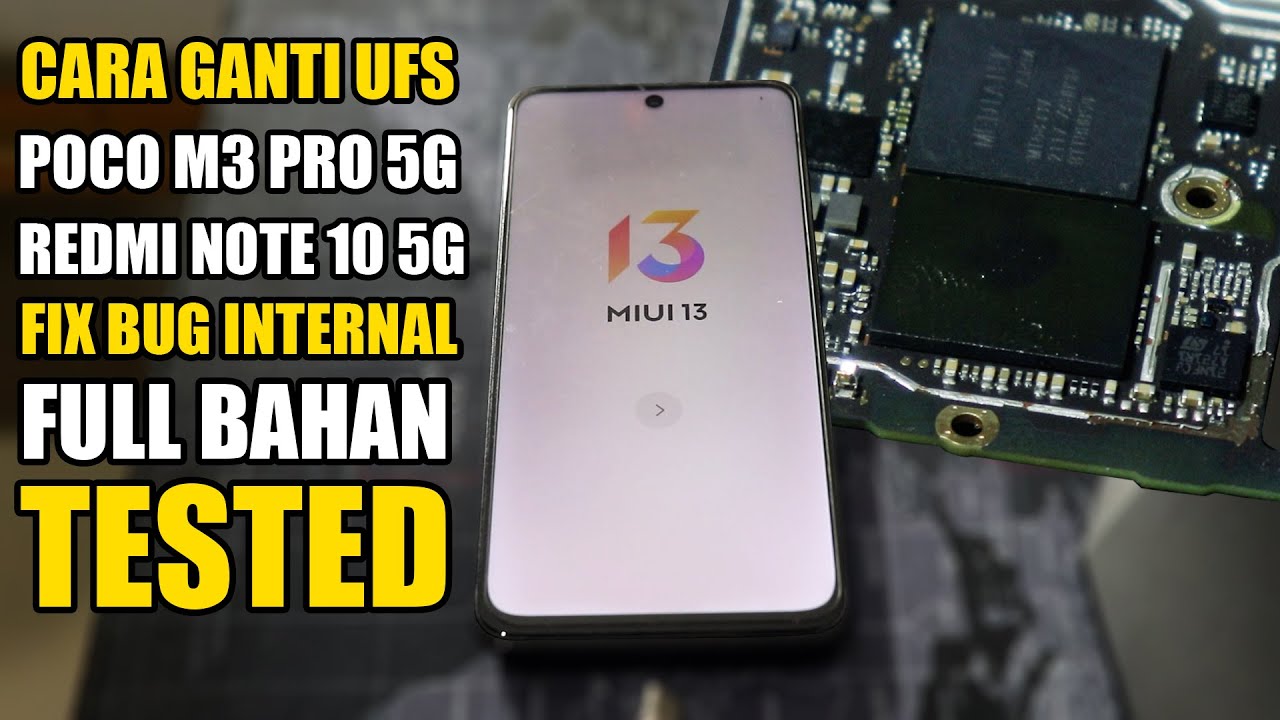 CARA GANTI UFS POCO M3 PRO 5G - REDMI NOTE 10 5G - YouTube